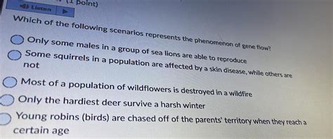[answered] Listen Point Which Of The Following Scenarios Represents The