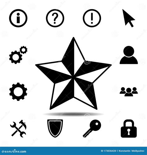 star icon simple glyph vector element of web minimalistic icons set