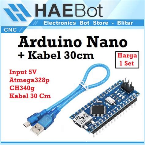 Jual HAEBOT Module Arduinoo Nano CH G Atmega P Kabel Mini USB Cm Kota Blitar