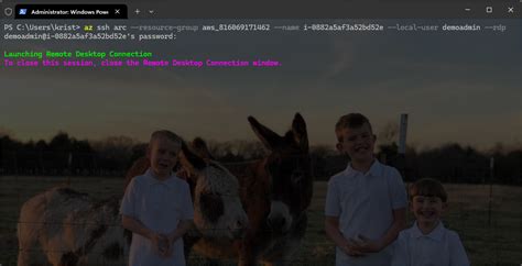 secure rdp access via ssh for arc vm this is my demo