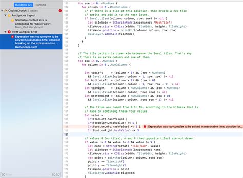 Compiler Errors Swift 4 Expression Was Too Complex To Be Solved In
