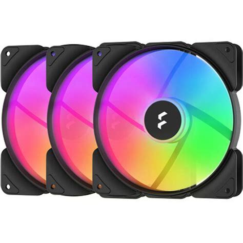 Fractal Design Aspect 12 Rgb Pwm Black Frame 3 Pack Fd F As1 1207
