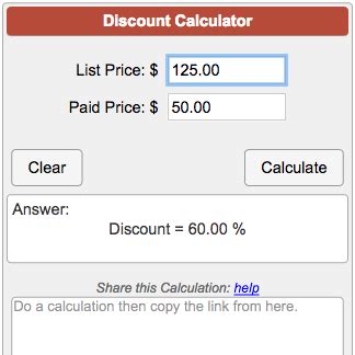 Discount Calculator