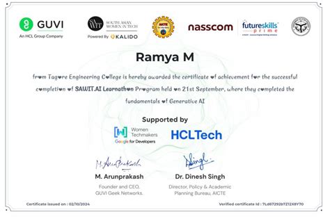 Ramya Manikandan On Linkedin Excited To Announce My Successful