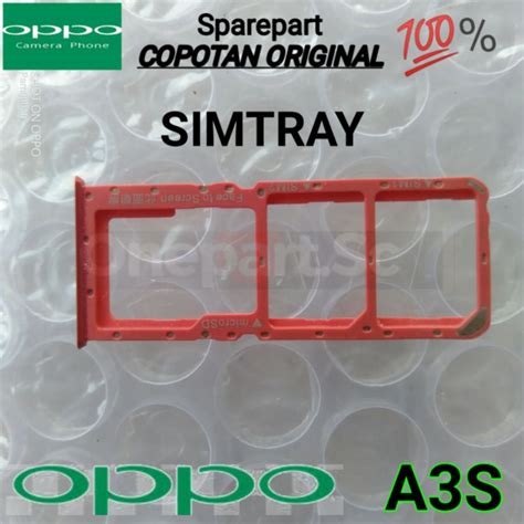 Jual Sim Tray Sim Try Oppo A3S ORIGINAL COPOTAN Shopee Indonesia