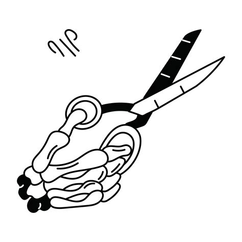 Trendy Holding Scissors Vector Art At Vecteezy