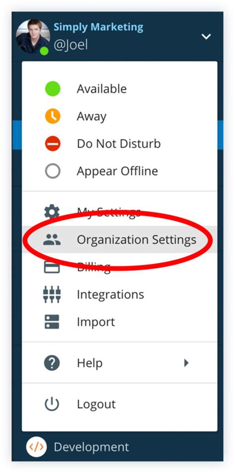 organization settings ryver user guide