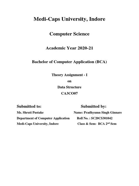 Datastructure Assignment 1 Pdf Array Data Structure Queue