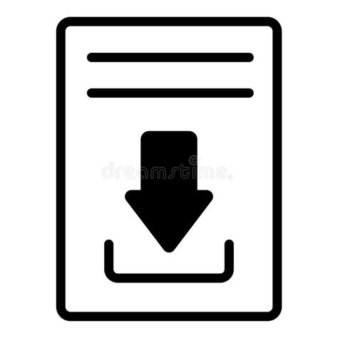 Downloads Icon User Interface Vector Illustration As A Simple Vector