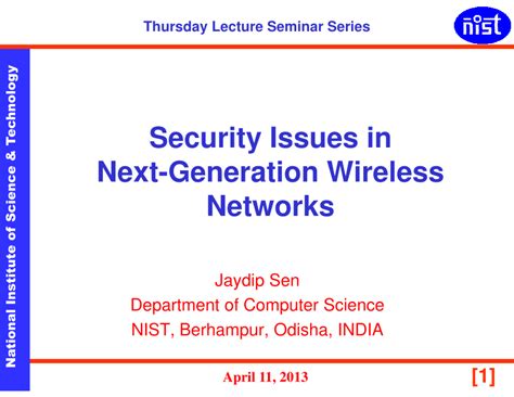 Pdf Security Issues In Next Generation Wireless Networks