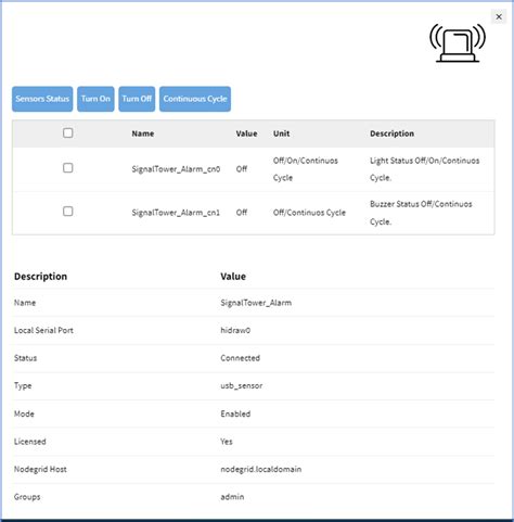 View Sensor Readings On The Nodegrid Device