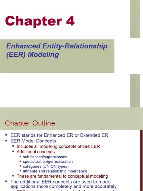 Pdf 18475464 Enhanced Entity Relationship Eer Modeling 1 Dokumentips