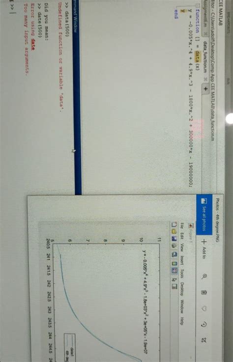 Solved I Amusing Matlab And For Some Reason My Function Chegg