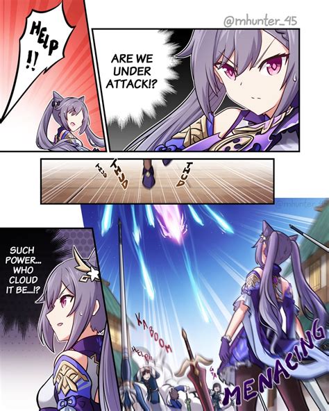 Keqing Genshin Impact Drawn By Mhunter Danbooru