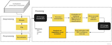 workflow of the lulc classification and vegetation succession mapping