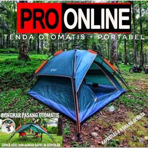 Jual Tenda Camping Kapasitas Orang Dewasa Tenda Otomatis Outdoor Indoor Tenda Gunung Shopee