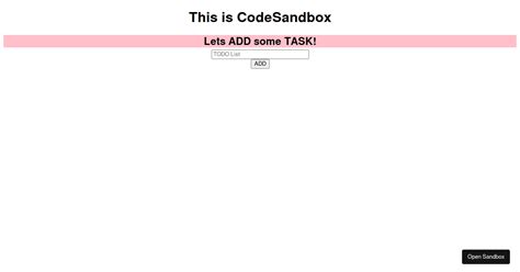 React Codesandbox