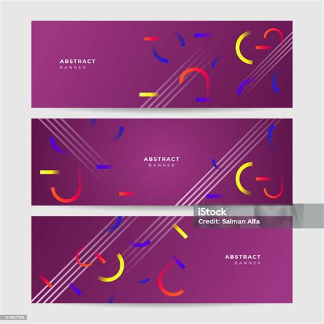 Spark Gradient Ungu Warnawarni Spanduk Desain Abstrak Ilustrasi Stok Unduh Gambar Sekarang