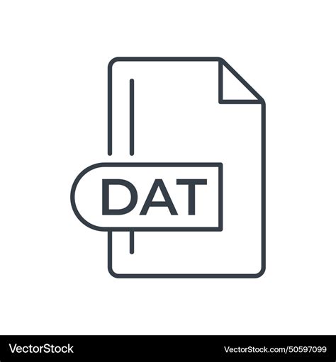 Csv File Format Icon Extension Line Royalty Free Vector