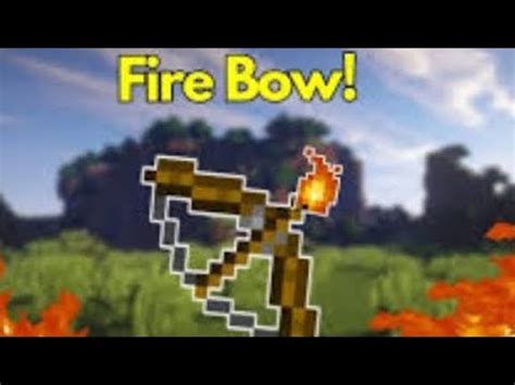 How To Makefire Bow Inminecraft Youtube