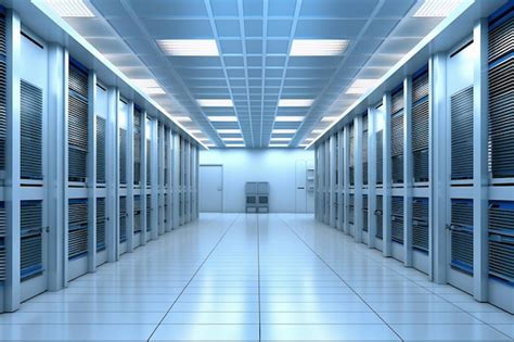 Premium Photo Server Room With Dedicated Cooling Zones For Heat