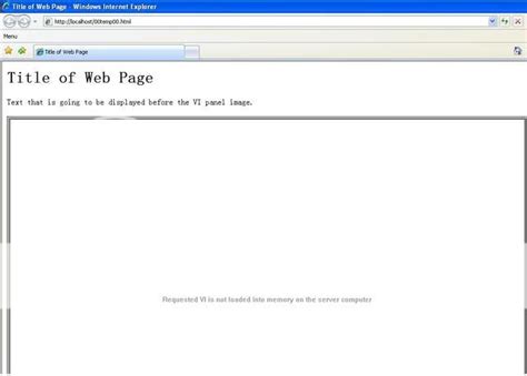 Solved Error When Want Publish Panel At Web By Using Web Publishing Tools NI Community