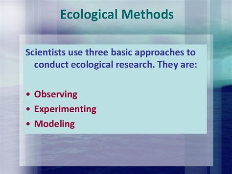 Ecology Ch 3 The Biosphere 3 1 What