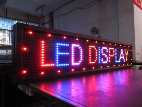 Multicolor Scrolling LED Signs Mm Pixels Programmable Scrolling Display Board
