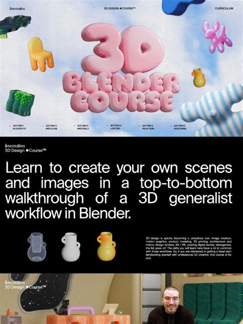 Curriculum 3d Blender Course Pdf 3 D Computer Graphics Blender Software