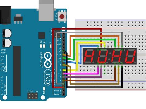 4 digit 7 segment display