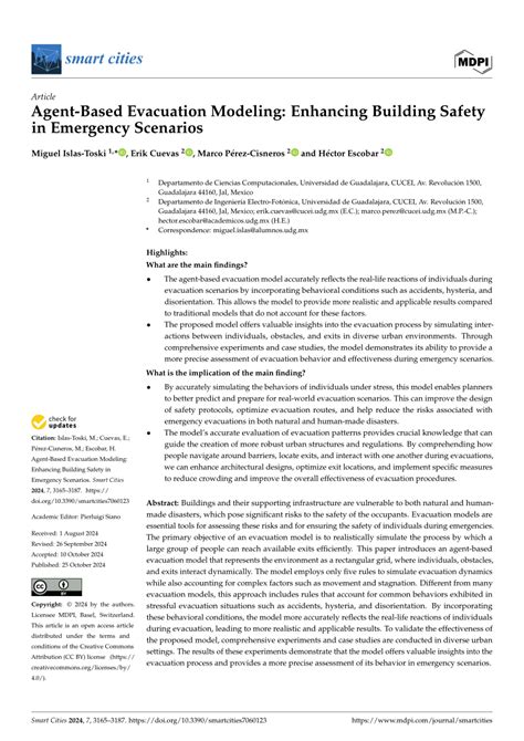 pdf agent based evacuation modeling enhancing building safety in