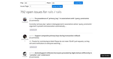 Rsk Github Issues Example Codesandbox