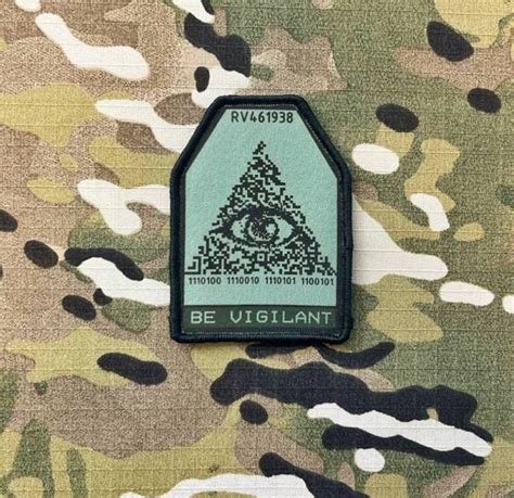 Be Vigilant Patch Badge With Velcro Ukraine Patch Morale Tactical Support Collectible