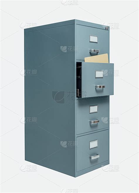 有打开抽屉的文件柜
