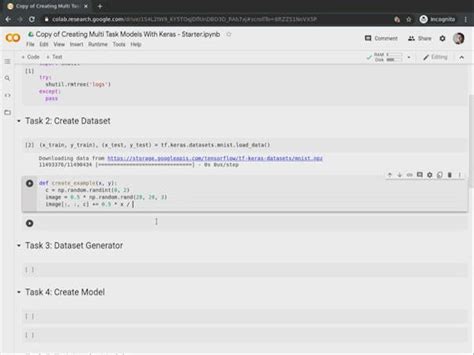 creating multi task models with keras