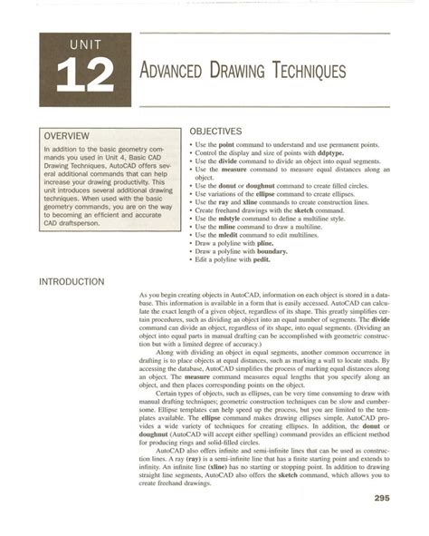 Unit Advanced Drawing Techniques Cad Institute