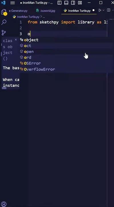 youtube shorts make iron man in just 3 lines of code python coding