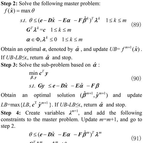 Explicit Algorithm To Solve The Sub‐problem Download Scientific Diagram