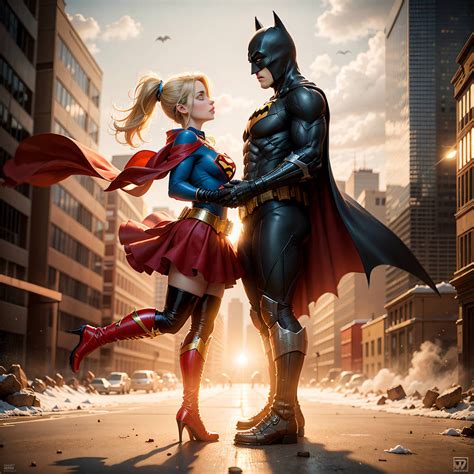 Supergirl And Batman Moment By Dewaltai On Deviantart