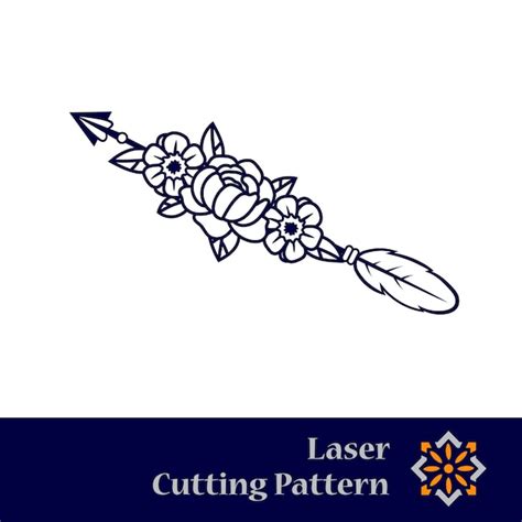 Premium Vector Flower Type Arrow Laser Cutting Design Square Templates
