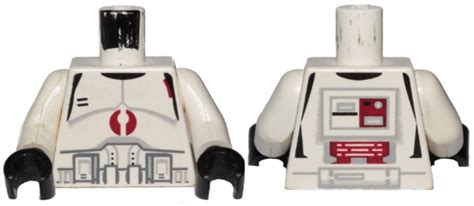 Bricker Lego Minifigure Sw130 Clone Trooper Ep3 Dark Red Markings