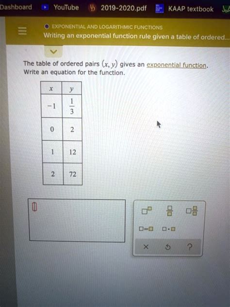 Solved Dashboard Youlube 2019 2020 Pdf Kaap Textbook Exponential And