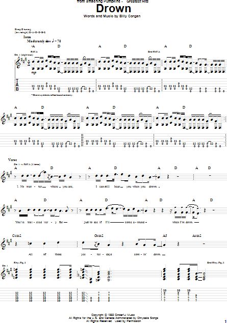 Smashing Pumpkins Guitar Chords