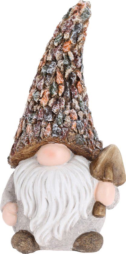 Tuinbeeld Kabouter Gnome Staand 30cm Bol