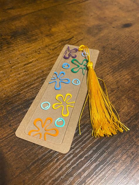 Bikini Bottom Flowers Bookmark Spongebob Squarepants Spongebob Squarepants Bookmark Clear