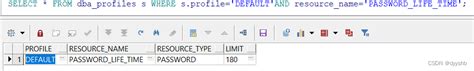 Oracle用户密码过期，修改永不过期oracle修改密码永不过期 Csdn博客