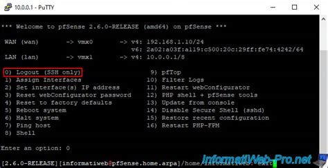 Manage Your Pfsense 2 6 Firewall From The Command Line Using The Ssh Protocol Firewall