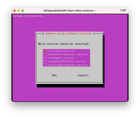 warning python installation data36