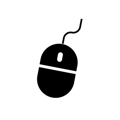Wired Computer Mouse Icon Input Device Vector Vector Art At Vecteezy