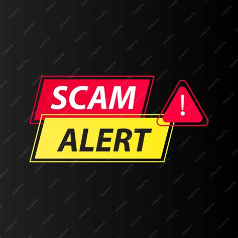Premium Vector Scam Alert Alert Symbol Warning